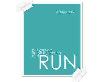 Funny fitness poster | Etsy