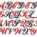 Soda Pop Machine Embroidery Font Sizes 1234 BUY by LilliPadGifts