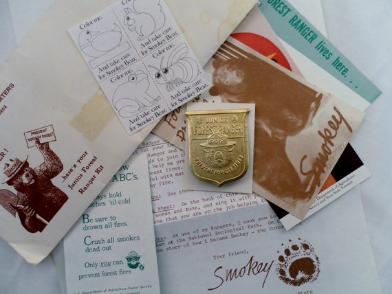 Vintage Smokey The Bear Junior Forest Ranger Original