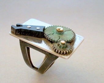 Nuclear Power Energy RING. One Off. by MOSHIKOART