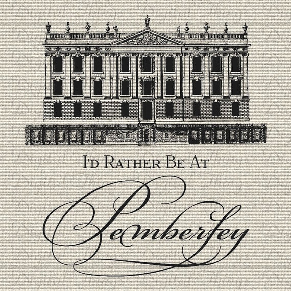 Jane Austen Pride and Prejudice Mr Darcy Pemberley Wall Decor