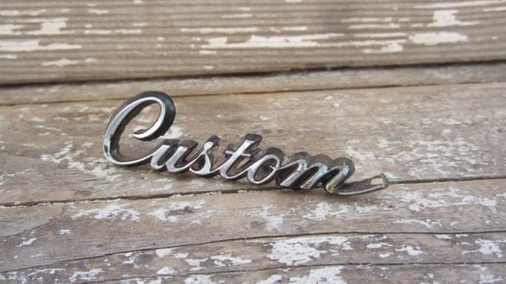 Vintage Car Emblem Custom Metal Auto Emblem Badge Chrome