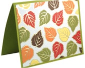 Items similar to Fall Card, Handmade Autumn Card, Fall Greeting, Fall ...