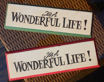 Its a wonderful life sign | Etsy
