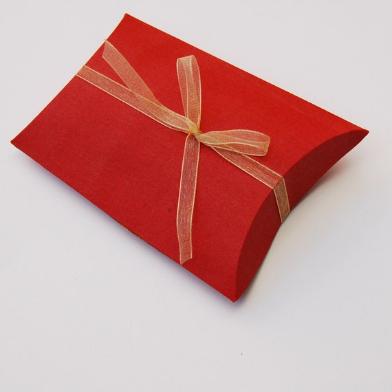 5 small red pillow boxes stocking stuffer christmas present