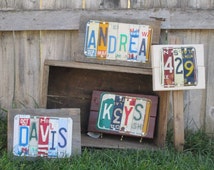 Popular items for recycled license plates on Etsy