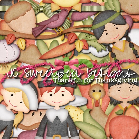Thankful for Thanksgiving Digital Scrapbooking Kit