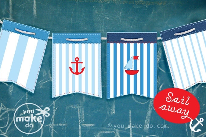 INSTANT DOWNLOAD nautical printables nautical party nautical