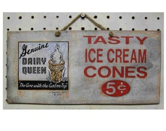 Vintage dairy sign | Etsy