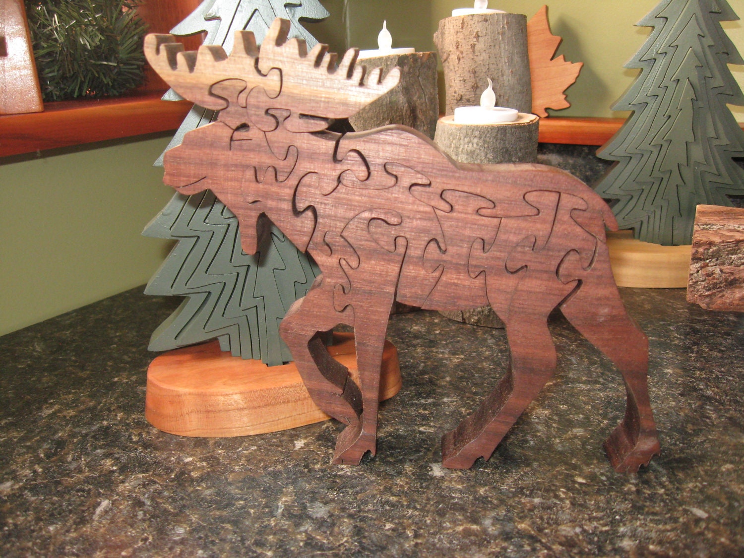 wooden moose