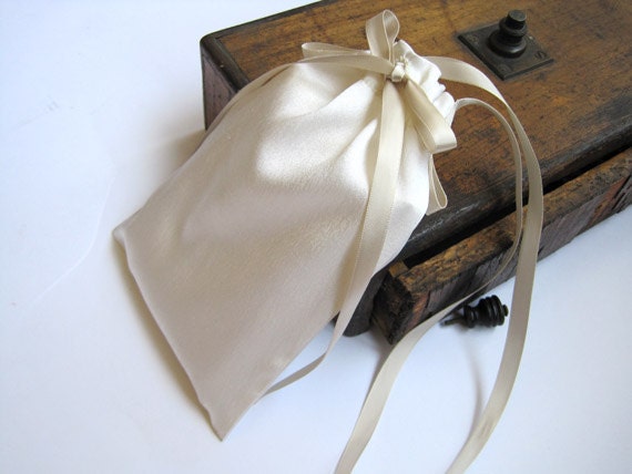 Items similar to Mini Silk Drawstring Bag on Etsy