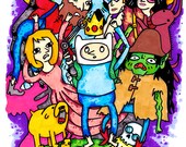 Items similar to Farmworld FInn and Jake, 8.5x11 inch inkjet print ...