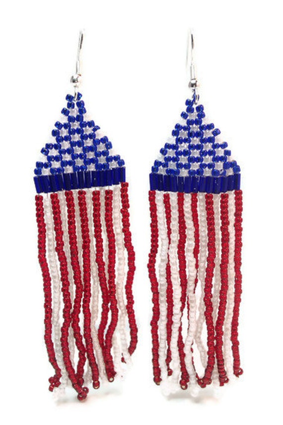 American Flag Earrings