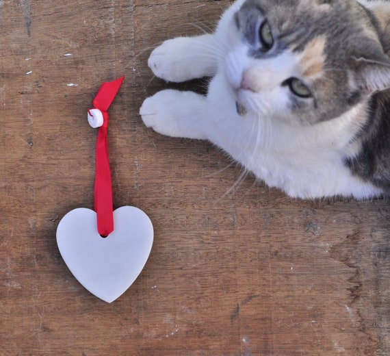 Items similar to Heart Handcrafted Marble Ornament on Etsy