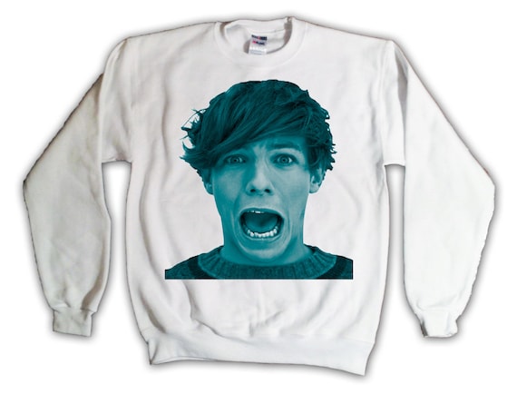 One Direction Louis Tomlinson Blue Print 009 Sweatshirt x Crewneck x ...