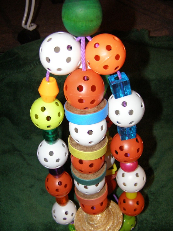 Bird Toy Perforated Plastic Balls Cluster Parrot Toys