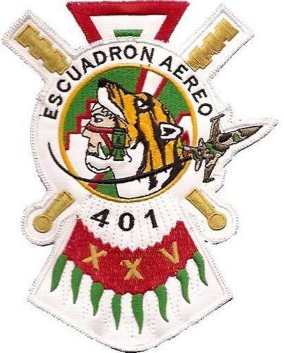 Aztec Mexican Air Force Warrior Patch Escuadron by TacticSupplies