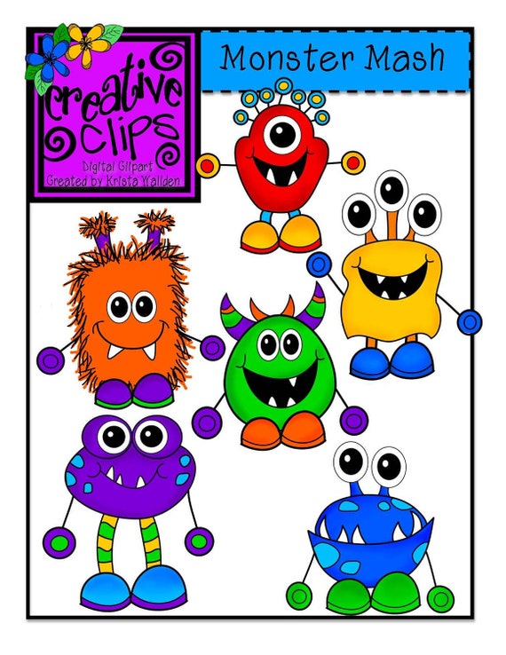Items similar to Monsters Mash Clipart on Etsy