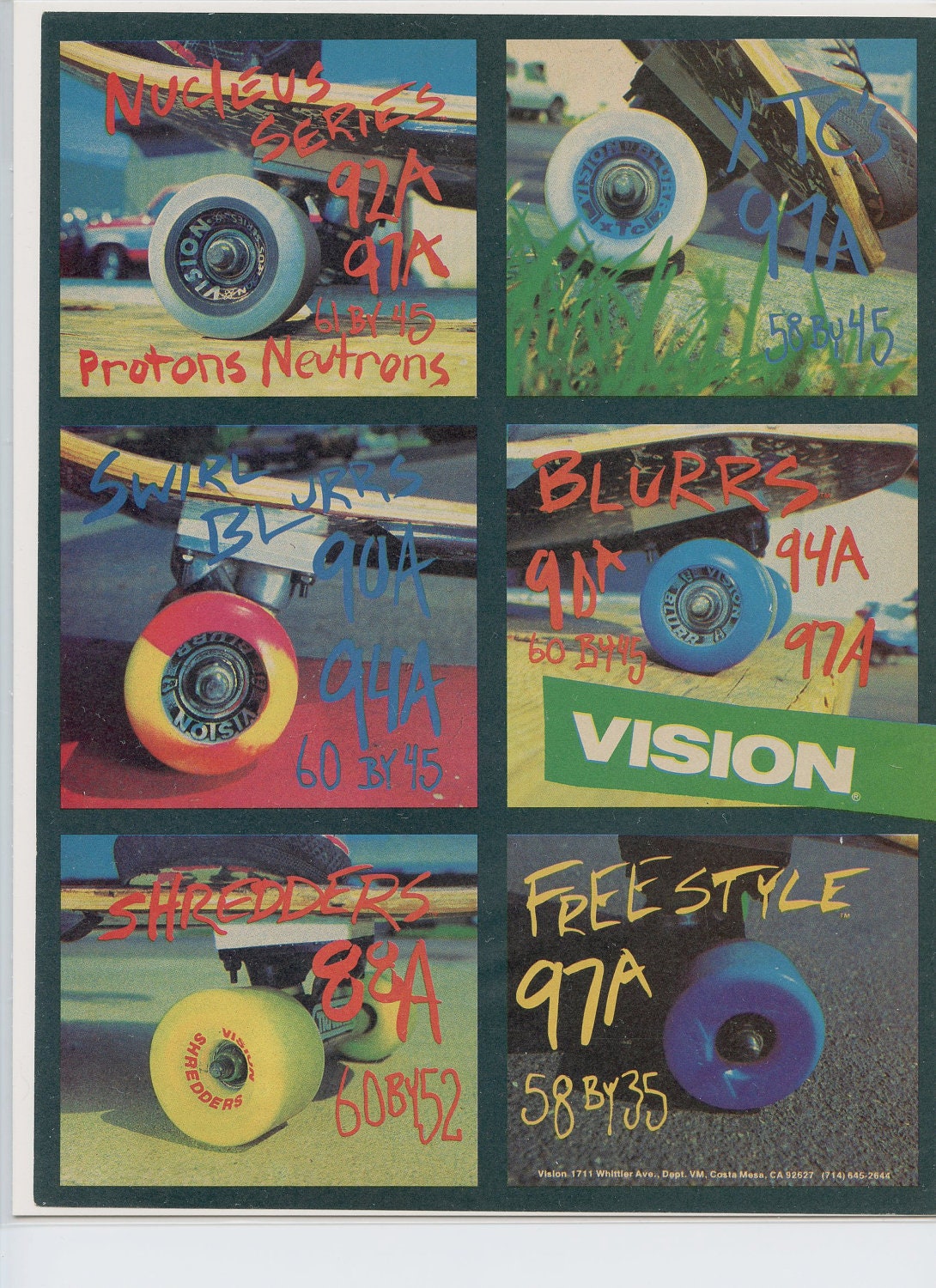 VISION Skateboard Ad Vintage Advertisement
