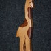 GIRAFFE CHRISTMAS ORNAMENT Intarsia Wood Carving. This