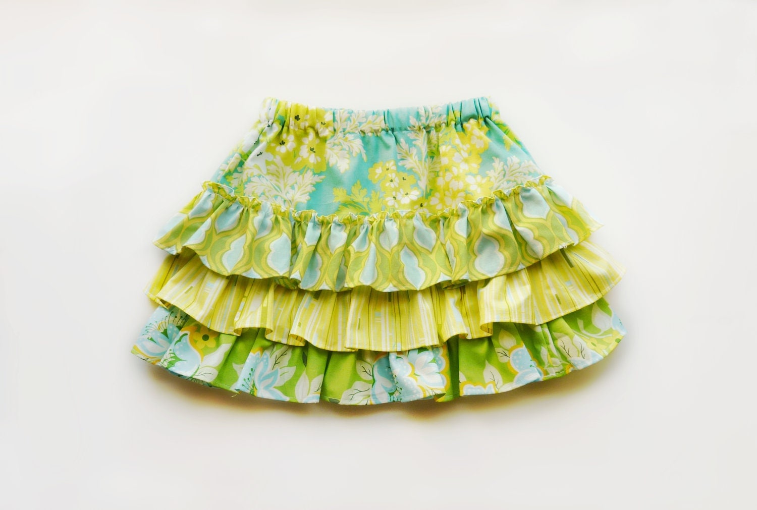 Shapla Ruffle Skirt Pdf Sewing Pattern Tutorial Girls By Tikatuly