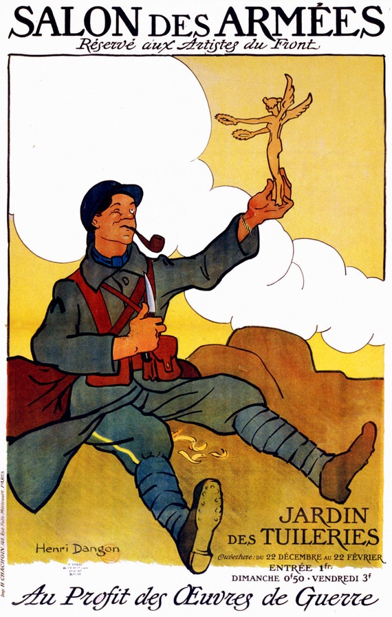 Reprint of a French WWI Propaganda Poster by VPCompany on Etsy