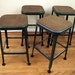 RESERVED Industrial Lyon Work Stool : 4 Available
