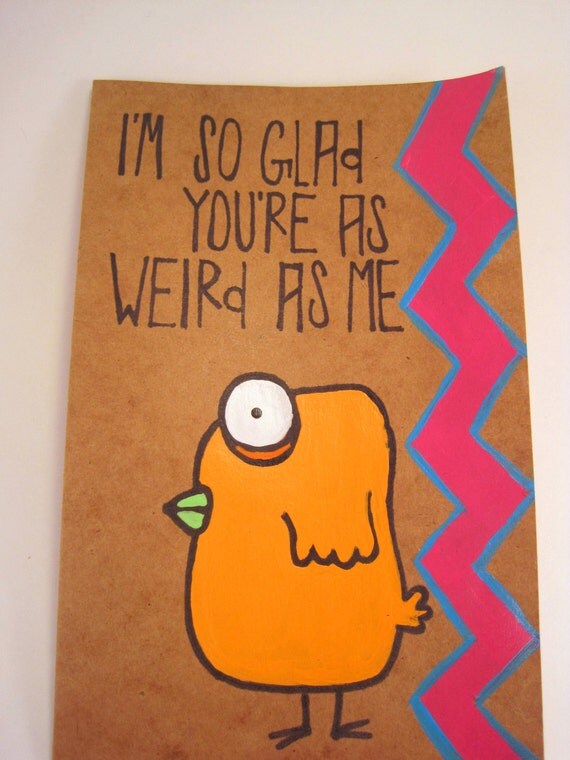 FREE SHIPPING Inappropriate Greeting Card By DiamondInTheRuffCo