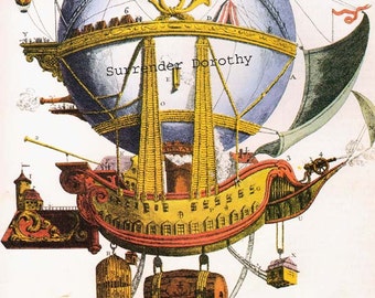 French Ironclad Navy Battleship Hoche 1895 Vintage Ship