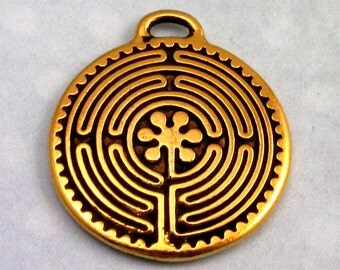 Gold labyrinth | Etsy