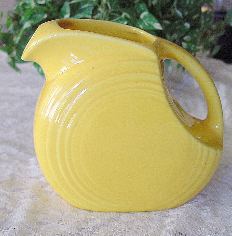 Antique Sunny Lemon Fiestaware in Harlequin Yellow Marigold Fiesta ...