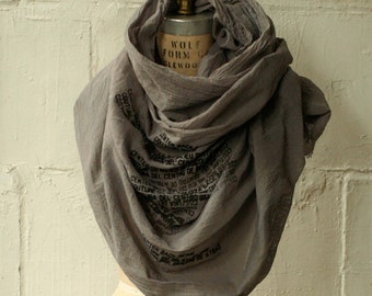 Unique poetry scarf related items | Etsy