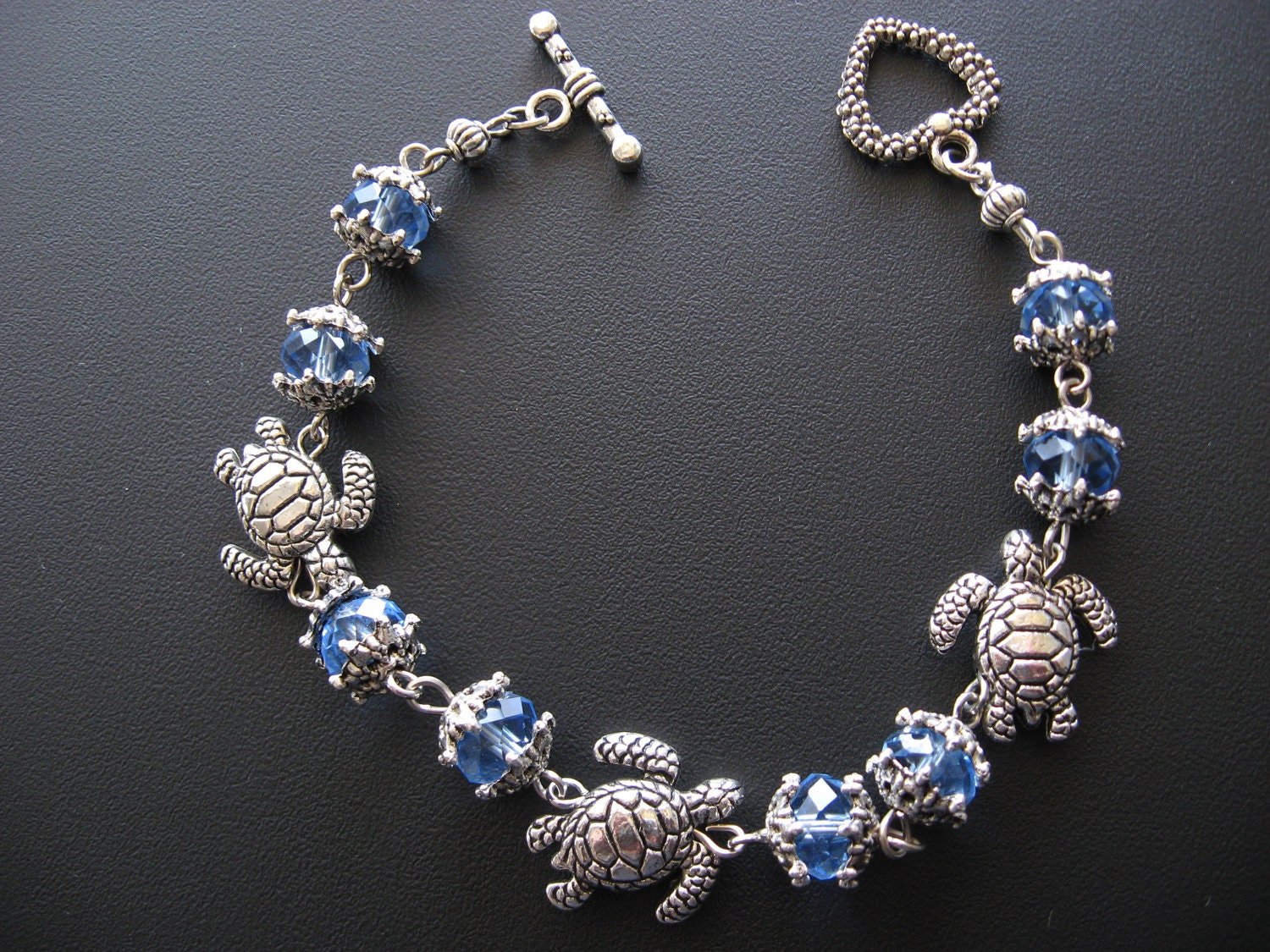 Turtle Bracelet Jewelry Blue Turtle Bracelet