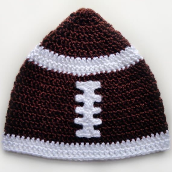 Football Hat 5 Sizes PDF Crochet Pattern Instant