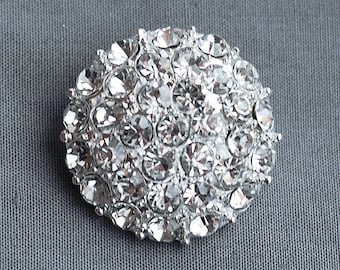 10 Rhinestone Button Brooch Embellishment by yourperfectgifts