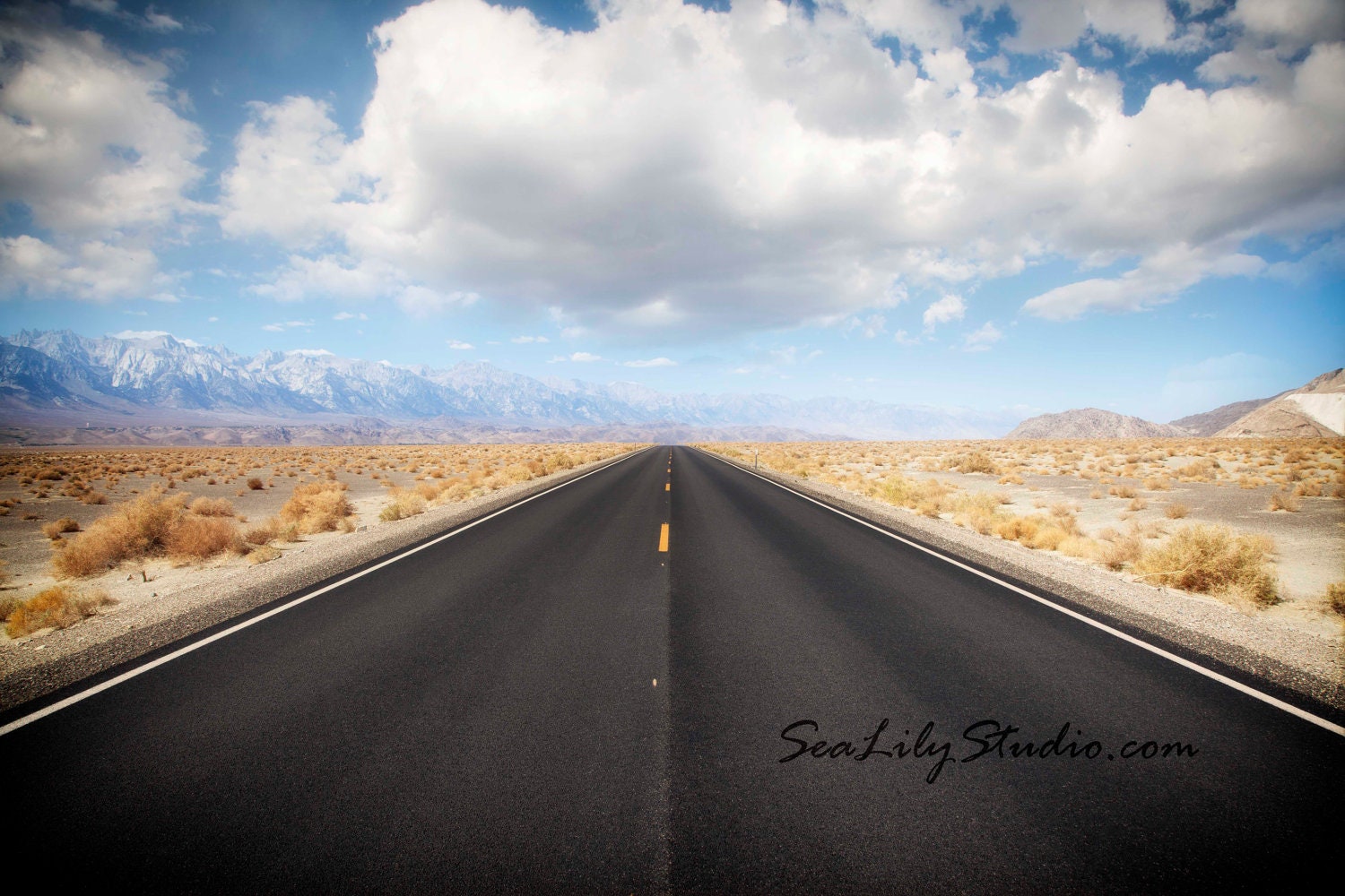 Open Road : highway photography california desert death valley