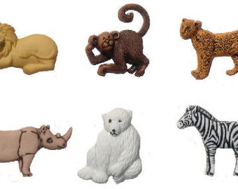 Popular items for animal buttons on Etsy