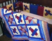 Items similar to Airplane Baby Quilt PATTERN - PDF - Boy or Girl ...