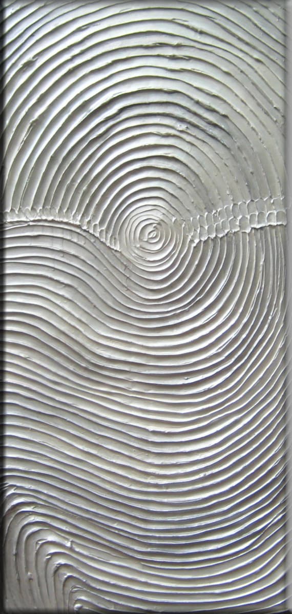 Original Abstract Texture Painting 48 x 24 Modern by artoftexture