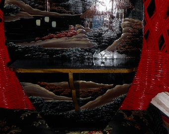 Asian wall shelf | Etsy