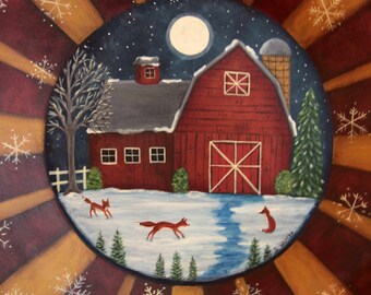 Primitive folk art | Etsy