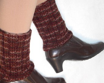 Hand knit boot toppers, boot cuffs, boot buffers, leg warmers. Autumn ...