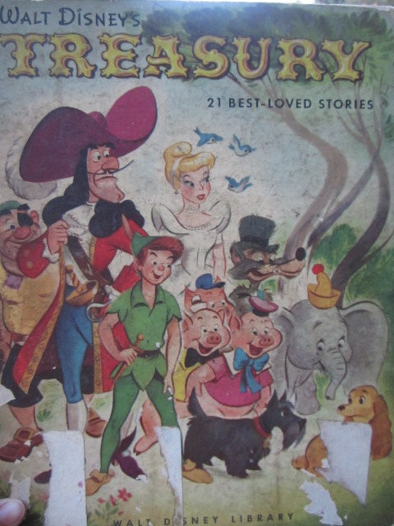 Items similar to Walt Disney's Treasury 21 best loved stories, Disney ...