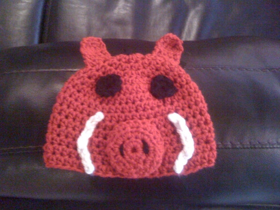 Items similar to Baby Arkansas Razorback Hat on Etsy