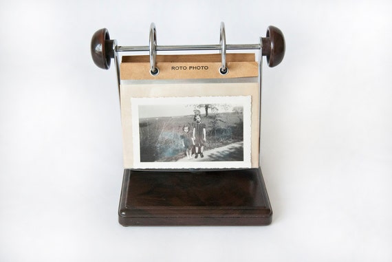 Roto Photo Display Stand Flip Photo Storage Office & Home