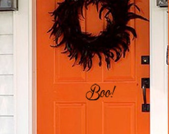 Boo-for your front door - Vinyl Wall Saying