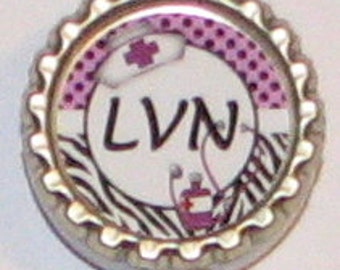 LVN nurse retractable ID badge holder nurse (3 colors to choose from)