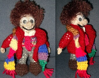 Gargamel a handmade crochet wizard doll