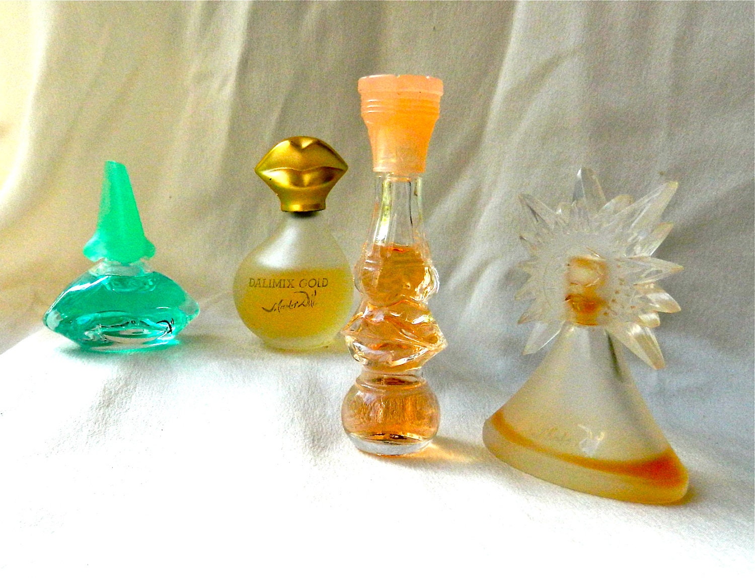 4 Salvador Dali Perfume Miniatures Le Roy Soleil Laguna