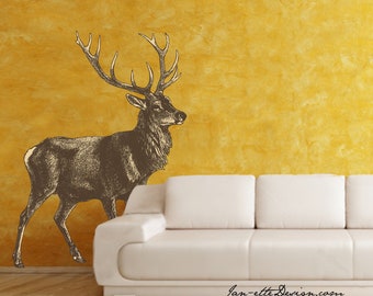 Large deer decal | Etsy